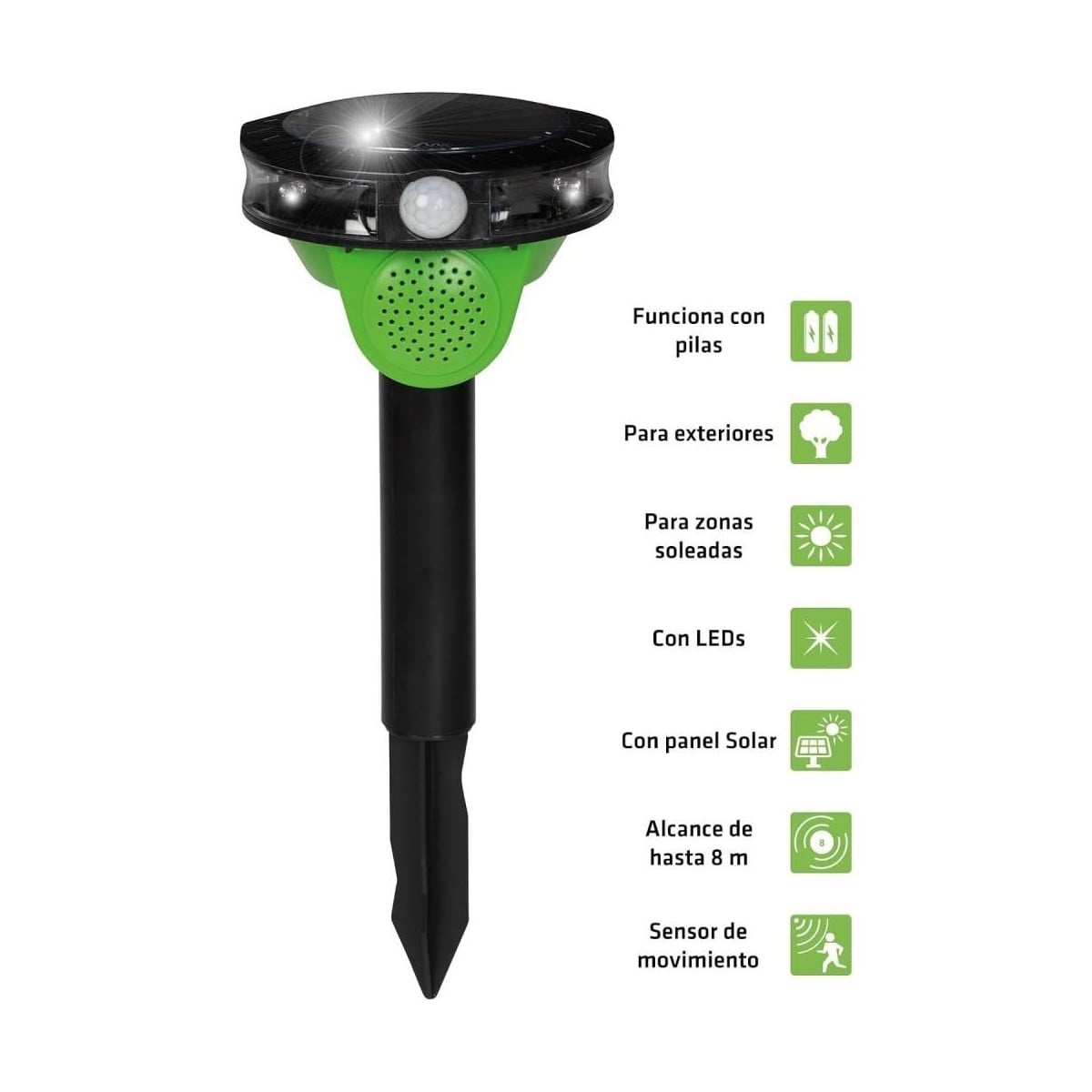 Solar Bird Repeller – Sound and LED Flash | Effective Protection