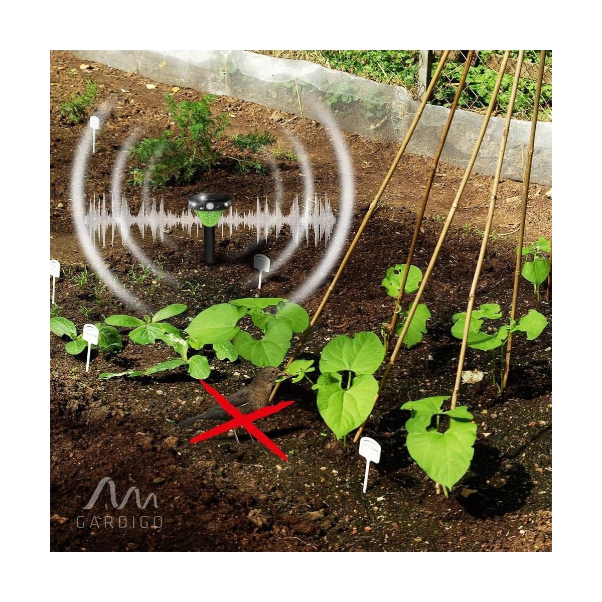 Solar Bird Repeller – Sound and LED Flash | Effective Protection