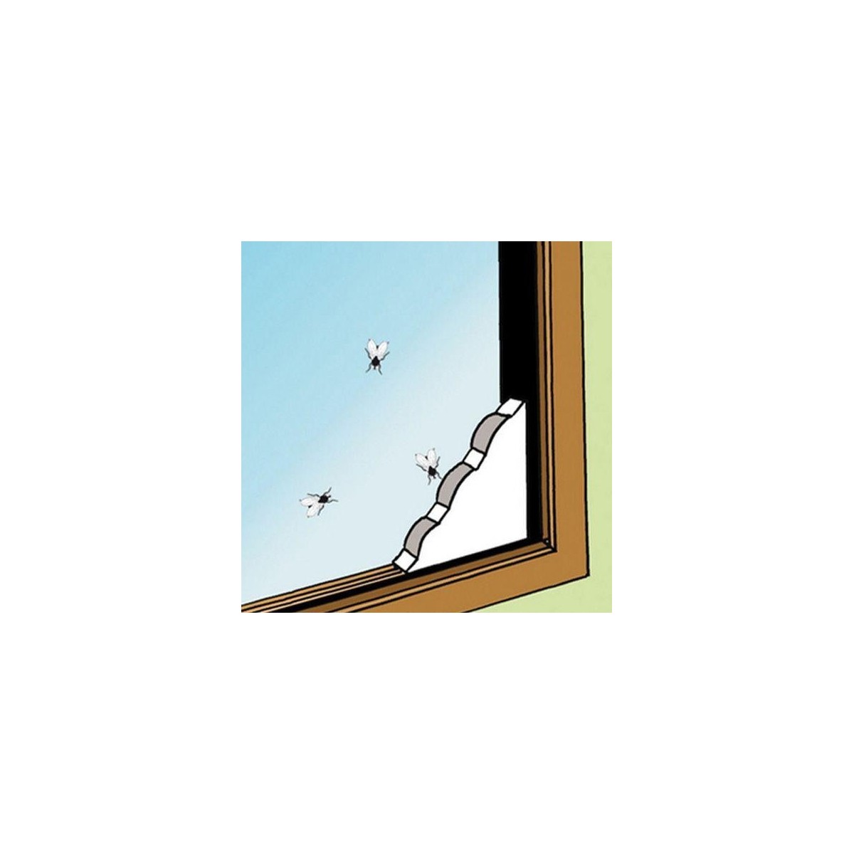 Panko Fly Trap - Pack of 2 adhesive traps for windows