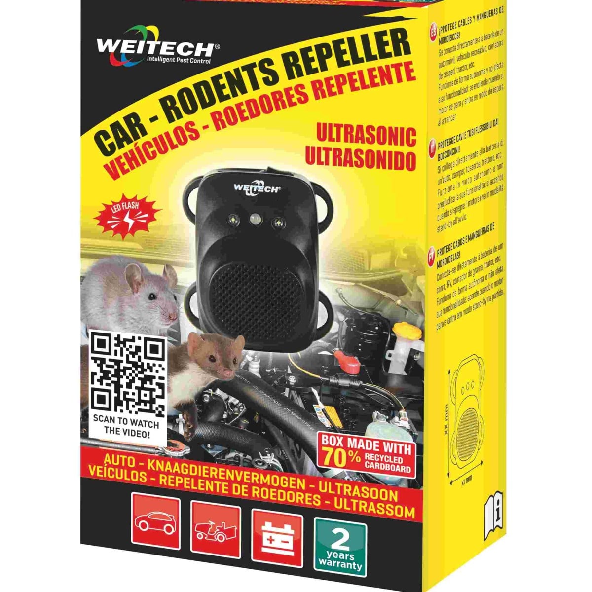 Car Rat Repeller | Weitech WK0508 12/24V
