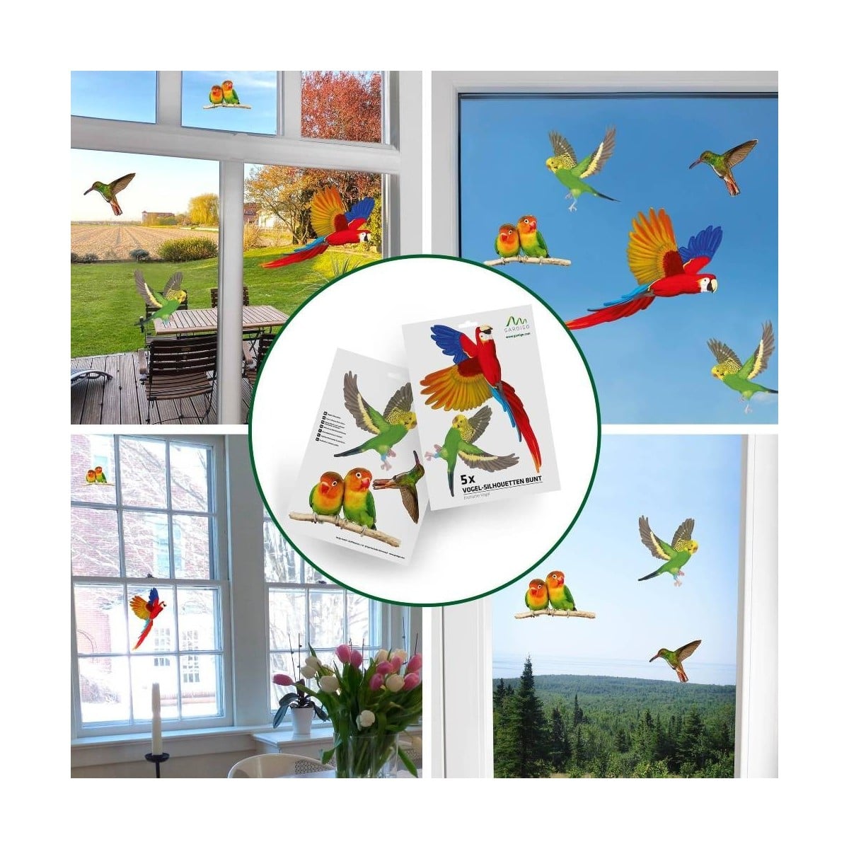 Window Decals for Birds - They prevent birds from hitting windows.