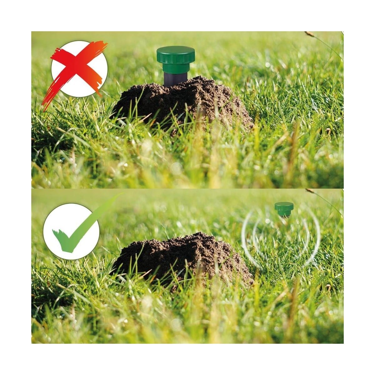 Battery Operated Mole Repeller - 700 m² | BirdGard Iberia