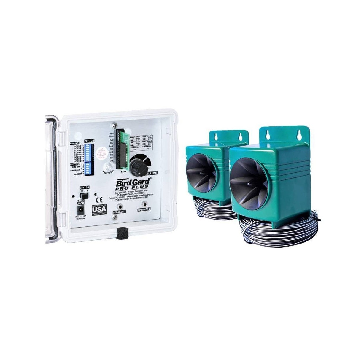 Bird Gard Pro Plus - Electronic Bird Repeller - Bird Gard