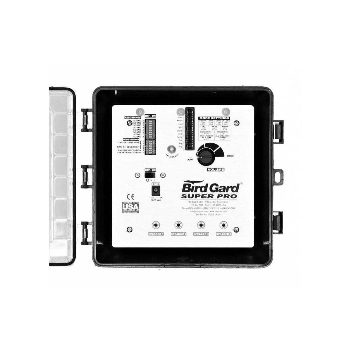 Bird Gard Super Pro - Super BirdXPeller Pro - BioAcustic Bird Repeller