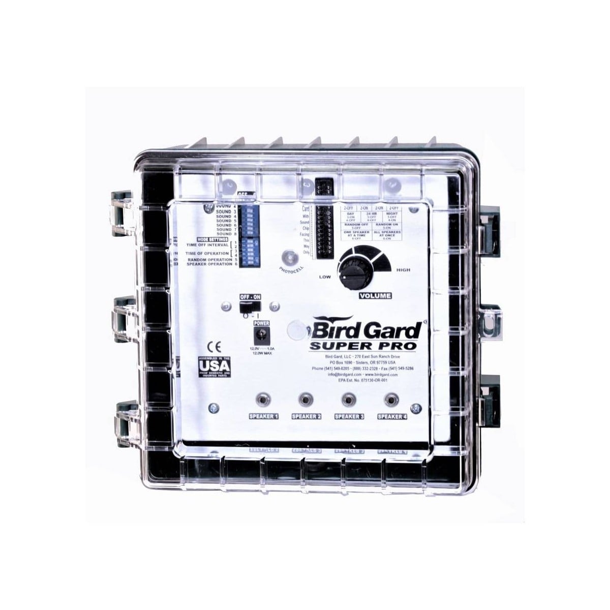 Bird Gard Super Pro - Super BirdXPeller Pro - BioAcustic Bird Repeller