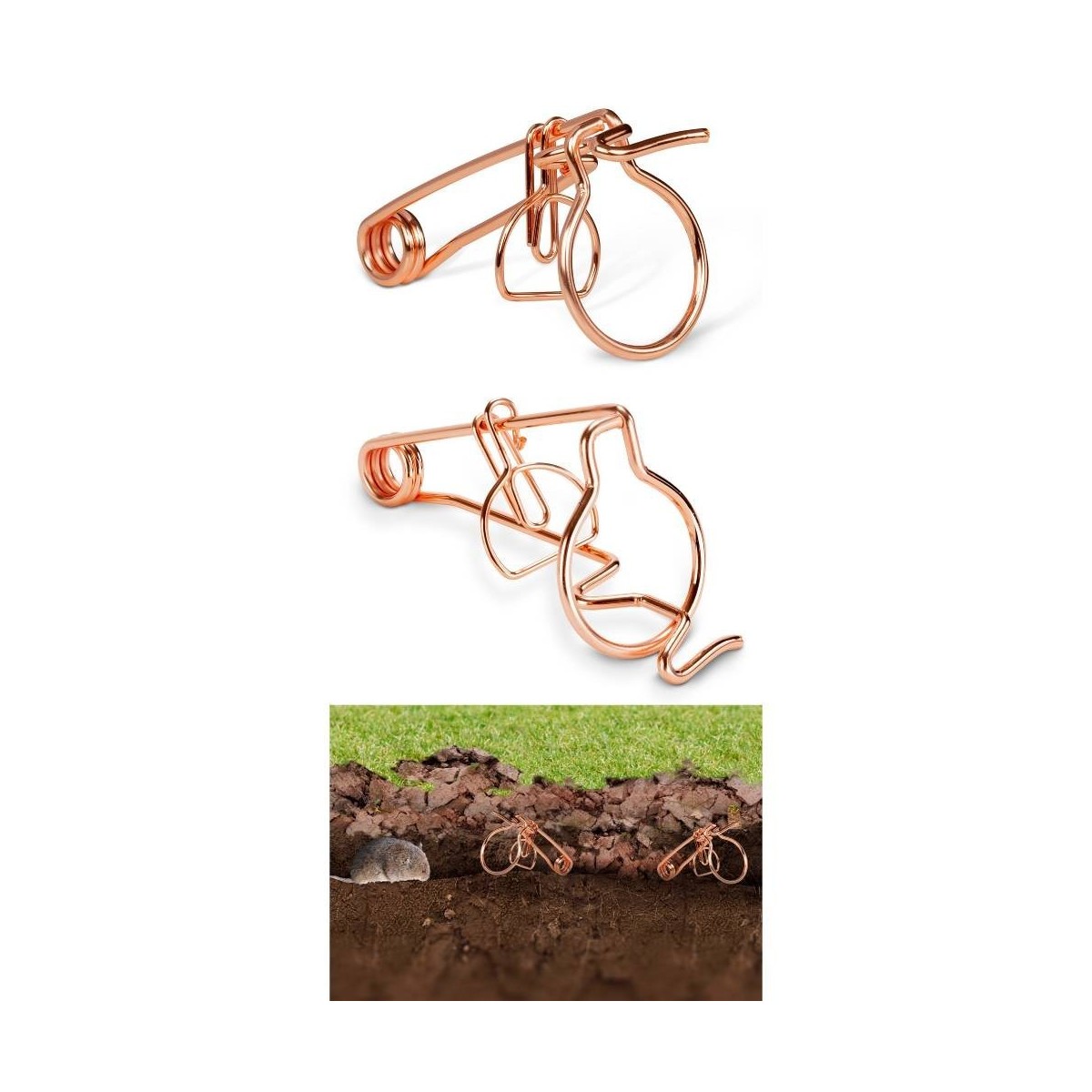 Vole Traps - Set of 4 - Very Effective and Easy to Install